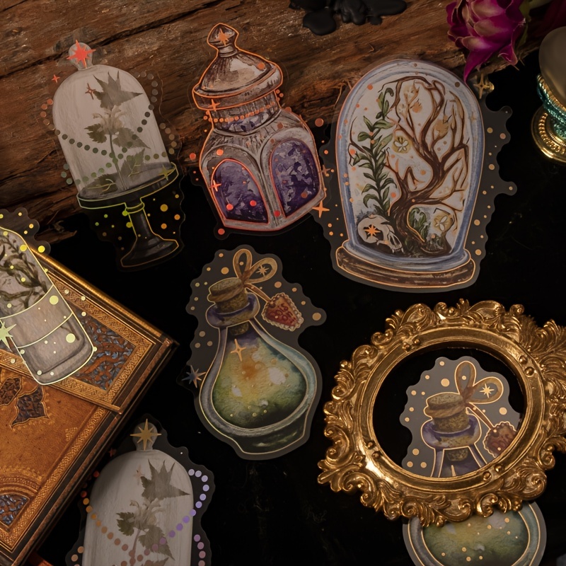 Magic Awakening Series Decorative Stickers Vintage Owl Cat - Temu