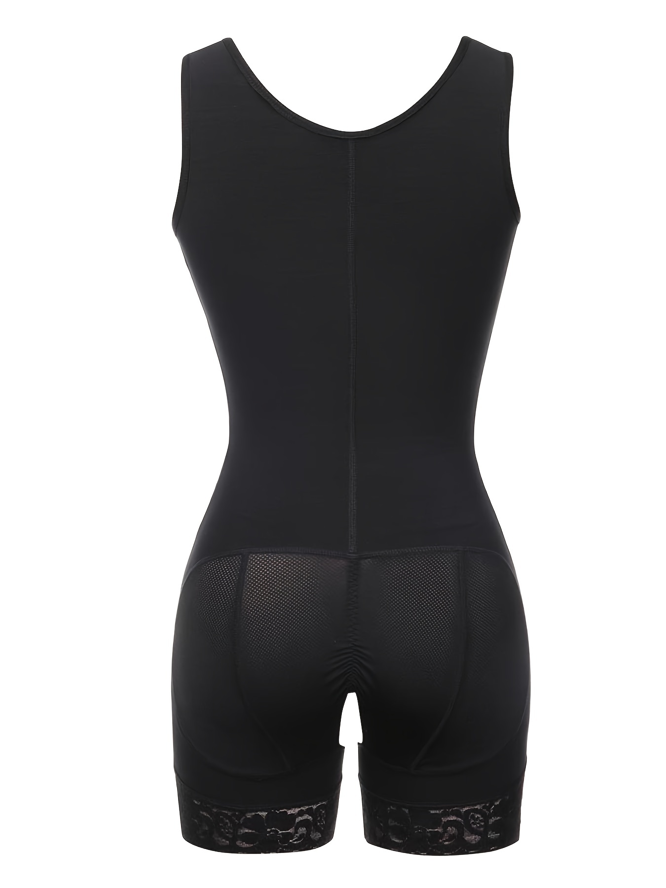 lace trim shaping bodysuit front le tummy control - {region_name}