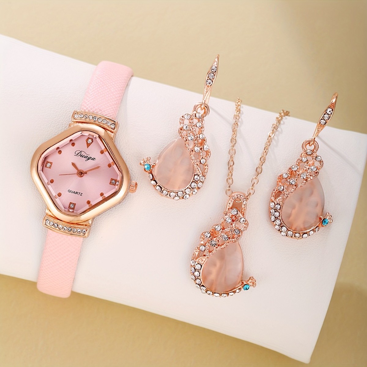 Women's Watch Casual Rhombus Pointer Quartz Watch Analog Pu - Temu ...