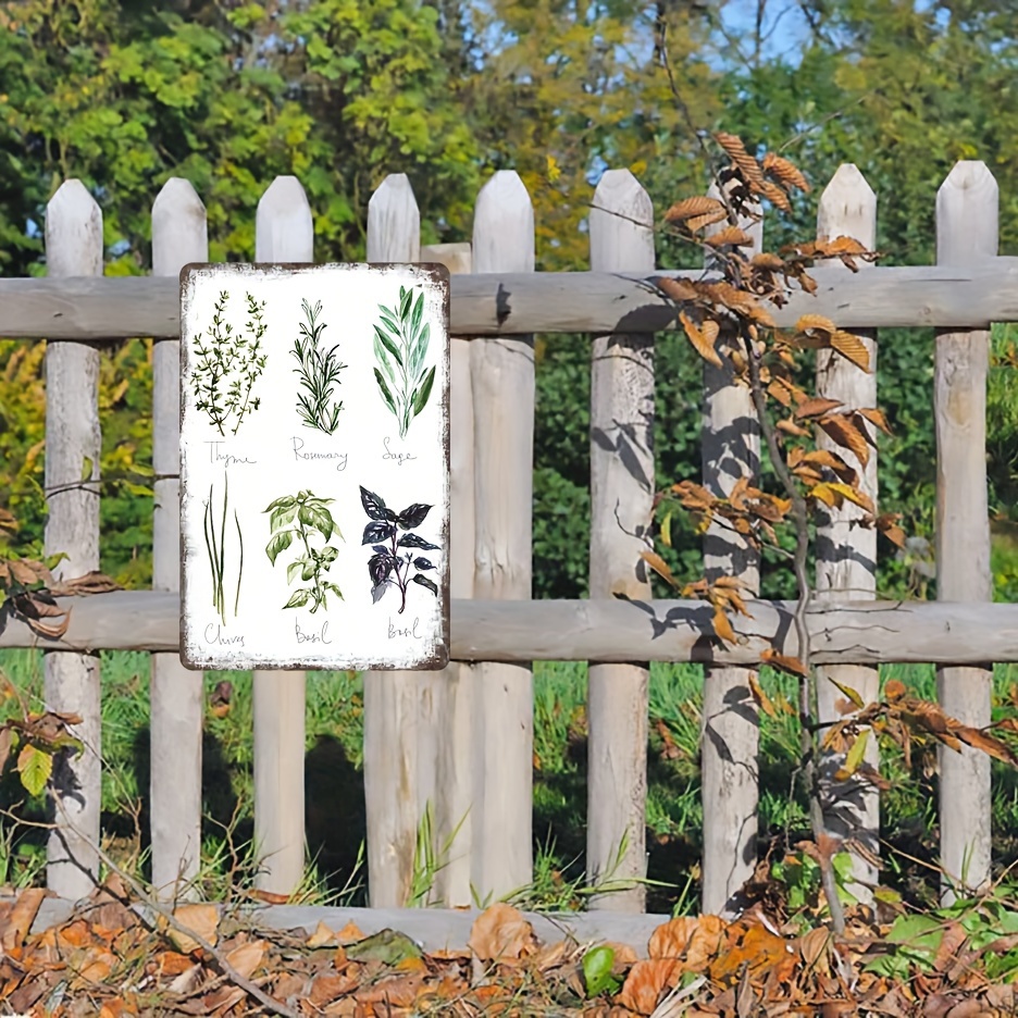 ვინტაჟური ბალახისა და სანელებლების ბოტანიკური კედლის - Temu Georgia