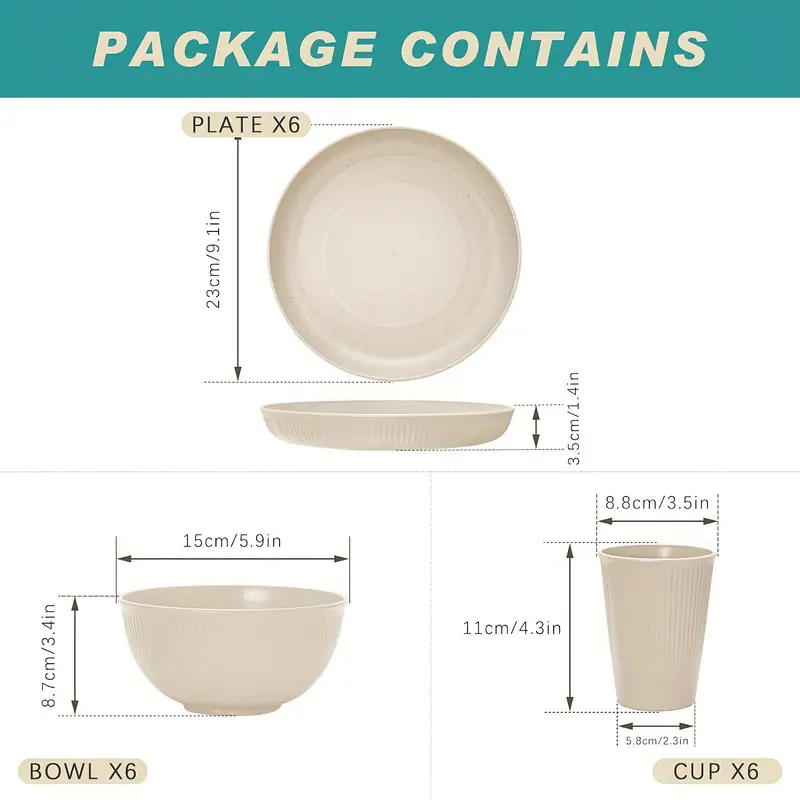 Wheat Straw Dinnerware Sets Unbreakable Reusable Dinnerware - Temu ... Wheat Straw Dinnerware Sets Unbreakable Reusable Dinnerware - Temu ...