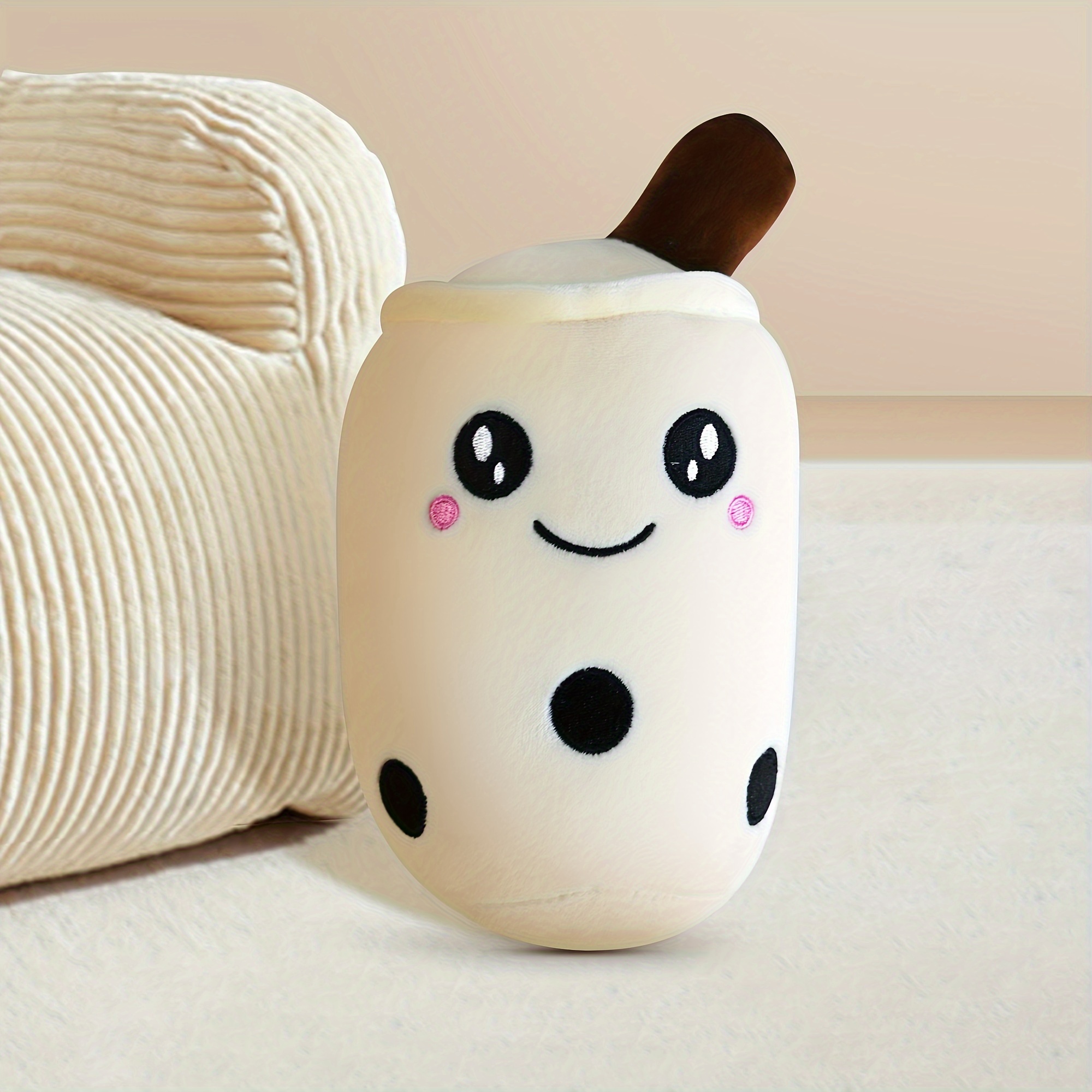 1pc Milk Tea Plushie Multicolored Cute And Soft Milk Tea Hug Pillow ...