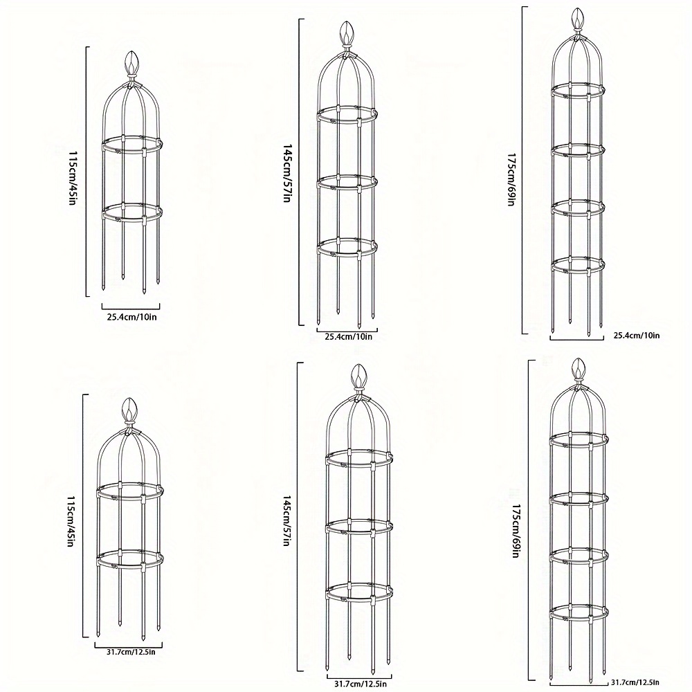 1pc Spliced Plant Climbing Support Frame Outdoor Climbing Vine Flower ...
