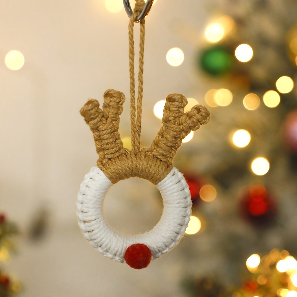 Christmas Christmas Tree Hanging Ornament Rope Knot Hand - Temu Australia