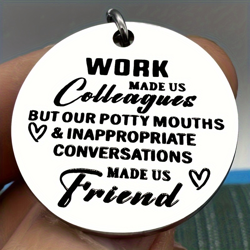 1pc Friendship Stainless Steel Keychain A Keychain Gift For Good ...