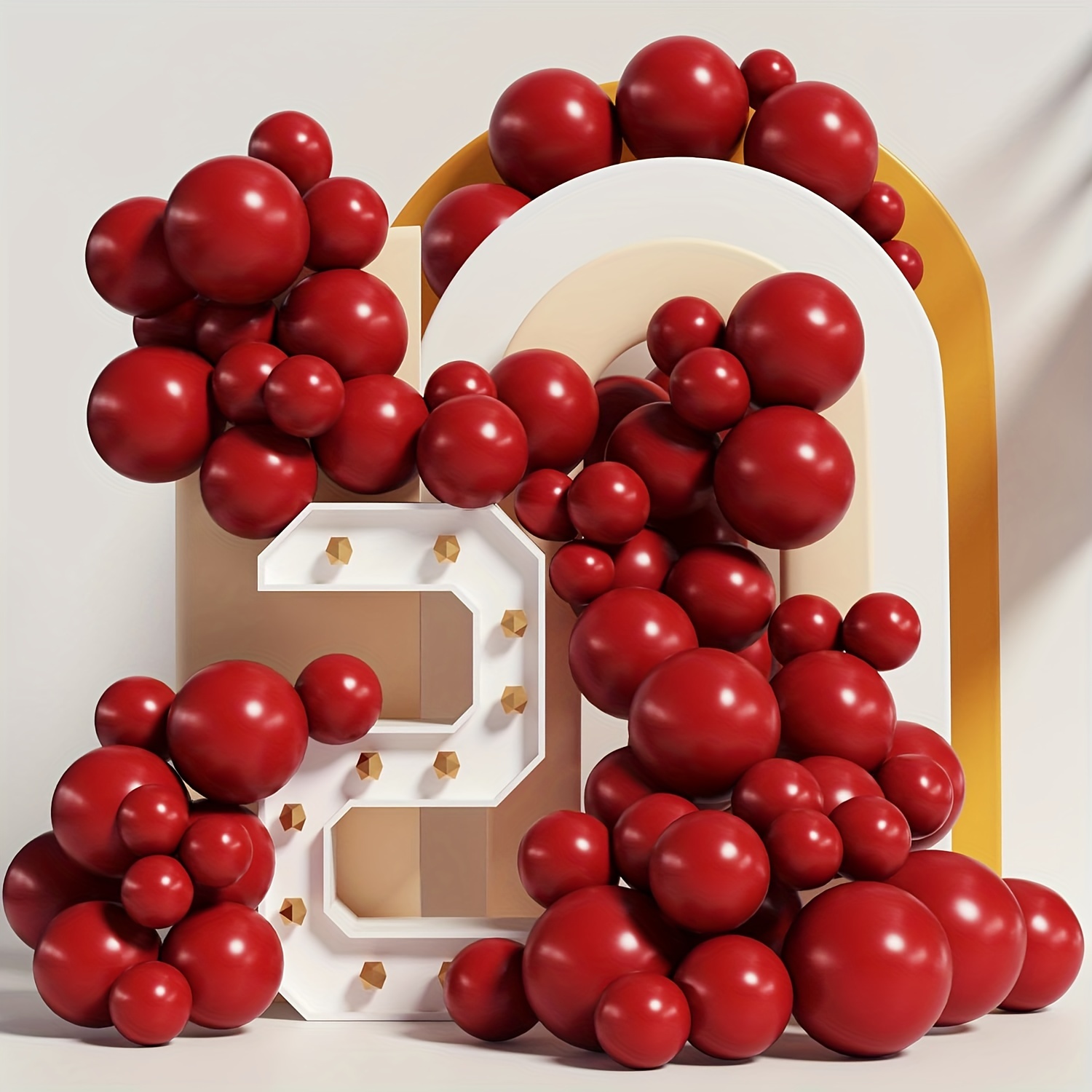 80개 빨간색 풍선 가랜드 아치 키트 발렌타인 데이 장식 결혼식 장식 생일 장식 기념일 장식 졸업식 장식 휴일 장식