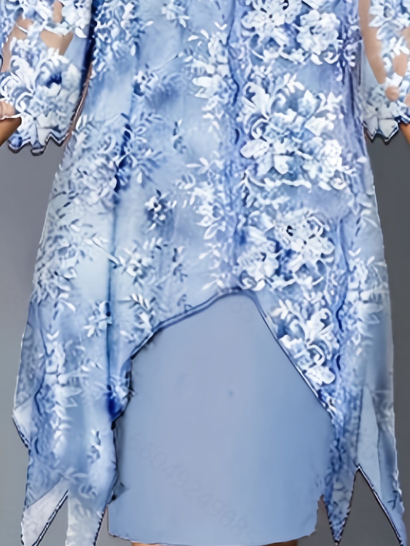 Ensemble Deux Pièces Élégant Taille Robe En Dentelle - Temu France