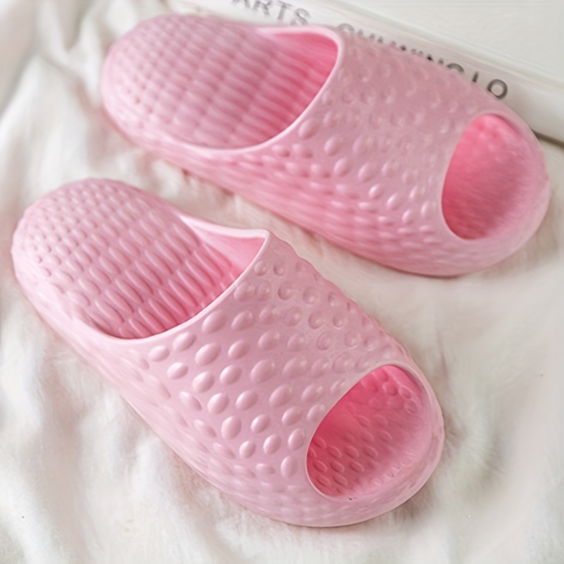 Mens Fashion Solid Color Eva Slides Casual Non Slip Slippers Open Toe Shoes For Indoor Outdoor ...