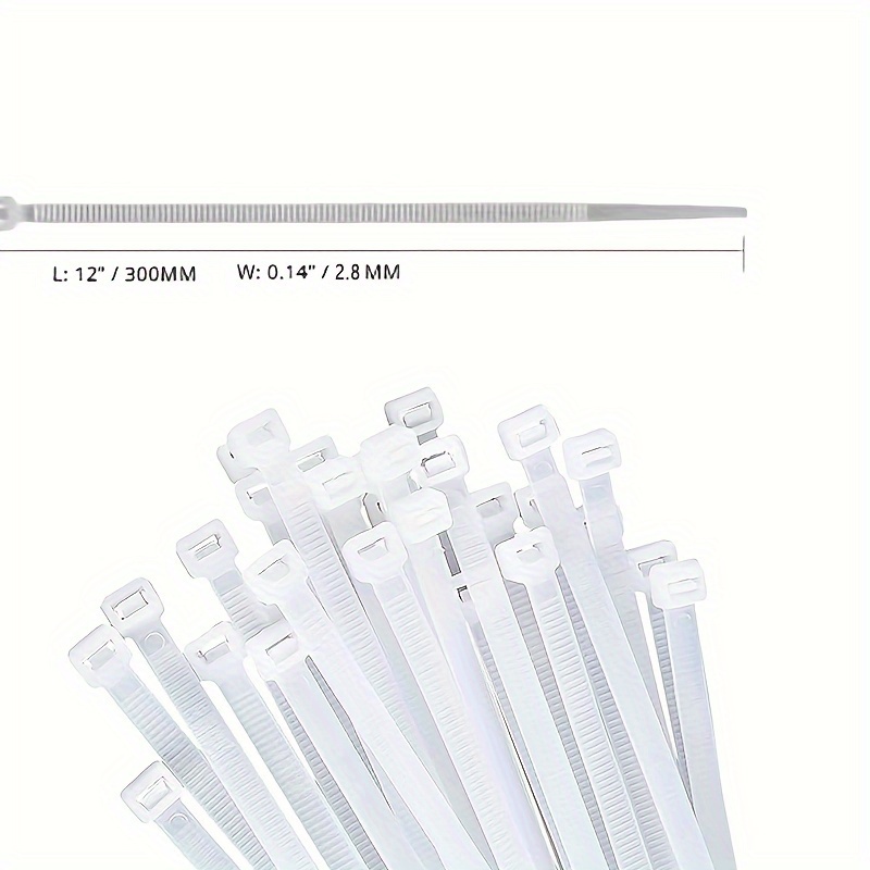 Nylon Cable Ties Zipper Ties Tensile Strength Self locking - Temu ...