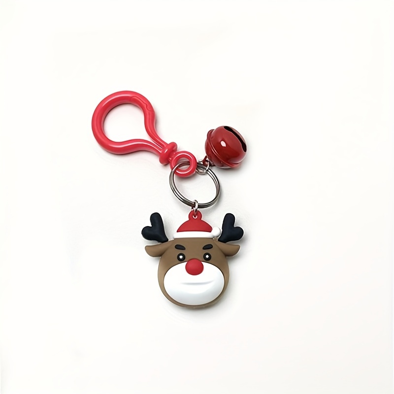 Cartoon Christmas Key Chain Cute Silicone Key Chain Ring - Temu United ...