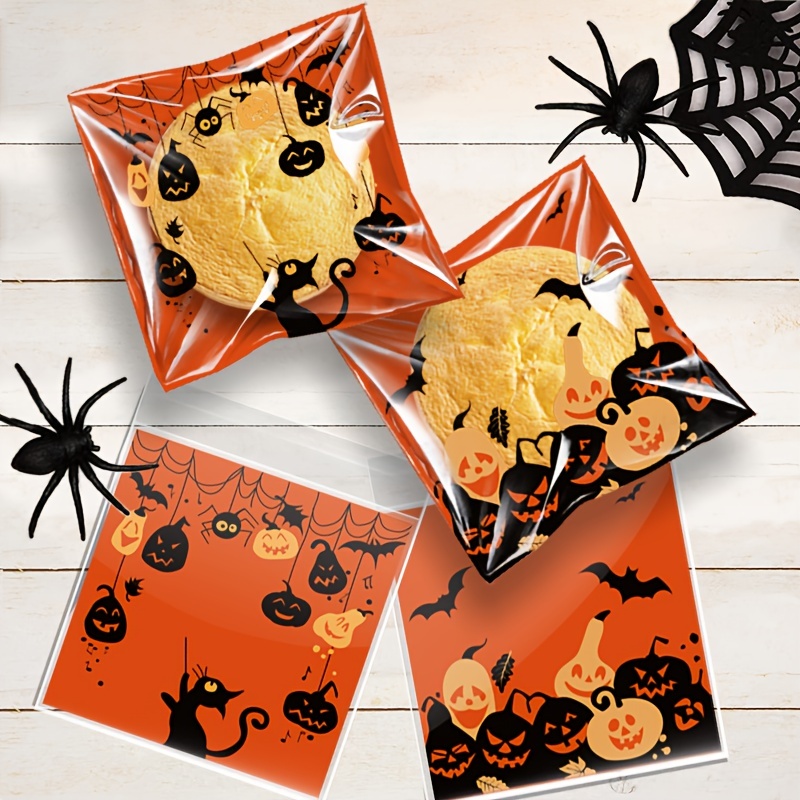 Halloween Self Adhesive Bags Cookie Cake Chocolate Candy - Temu Australia