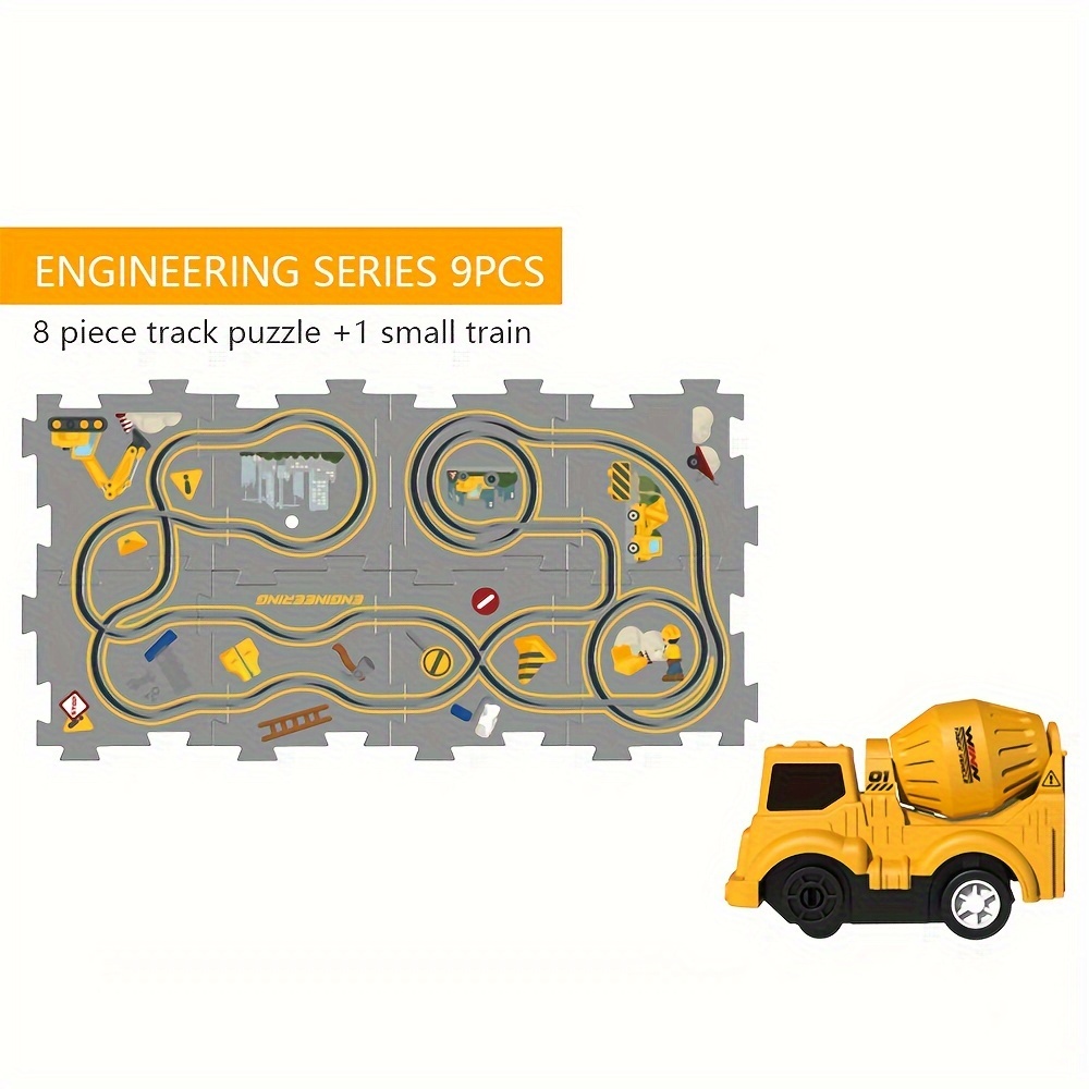 Puzzle Track Car Cute Cartoon Floor Puzzle Car Four Series - Temu New ...