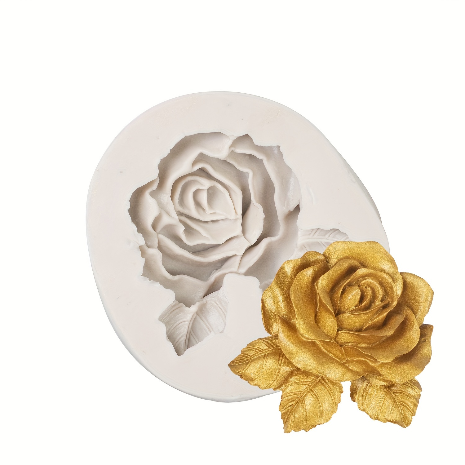 Large Rose Fondant Mold 3d Silicone Mold Candy Mold - Temu United Kingdom