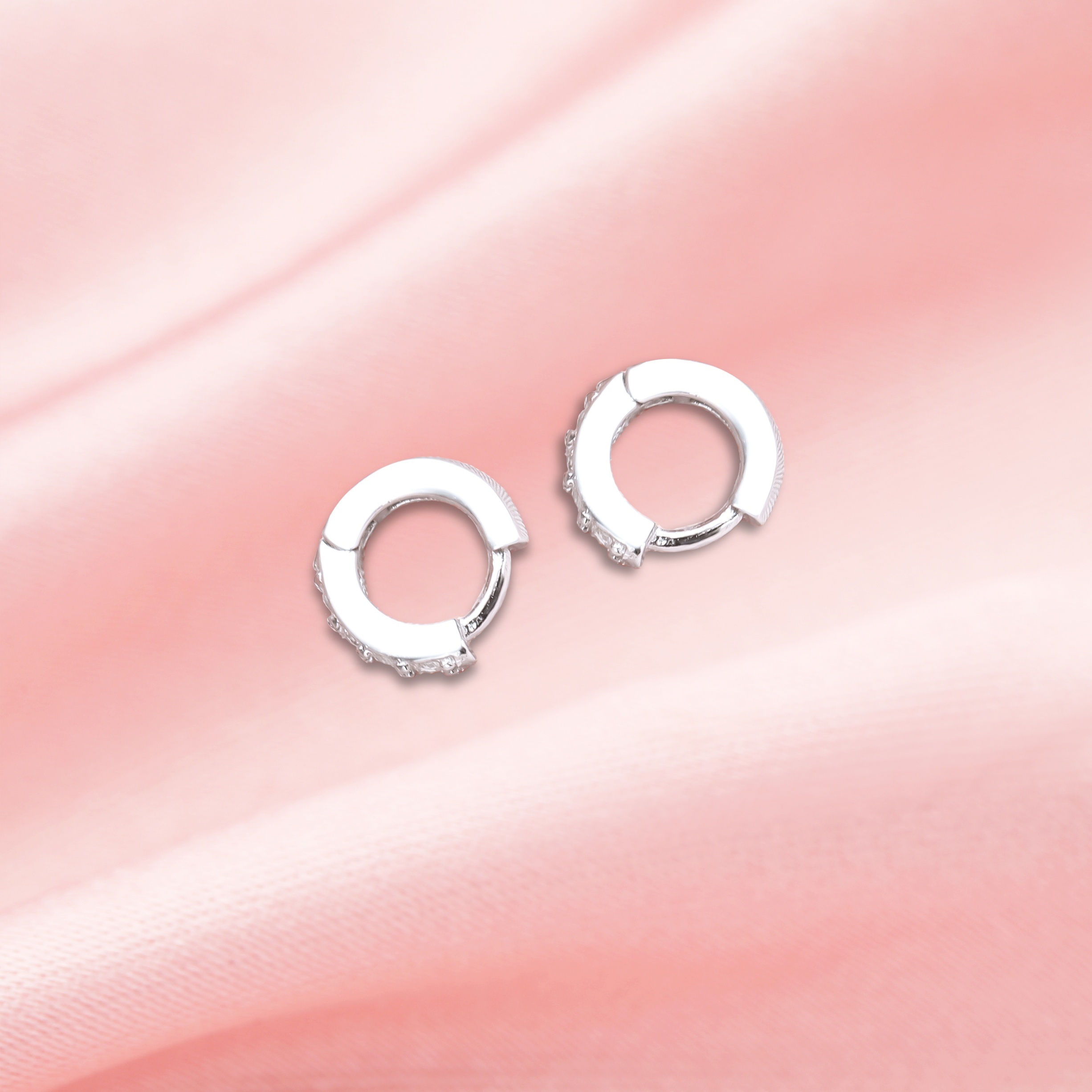 Sterling 925 Silver Hypoallergenic Hoop Earrings Shiny - Temu Portugal