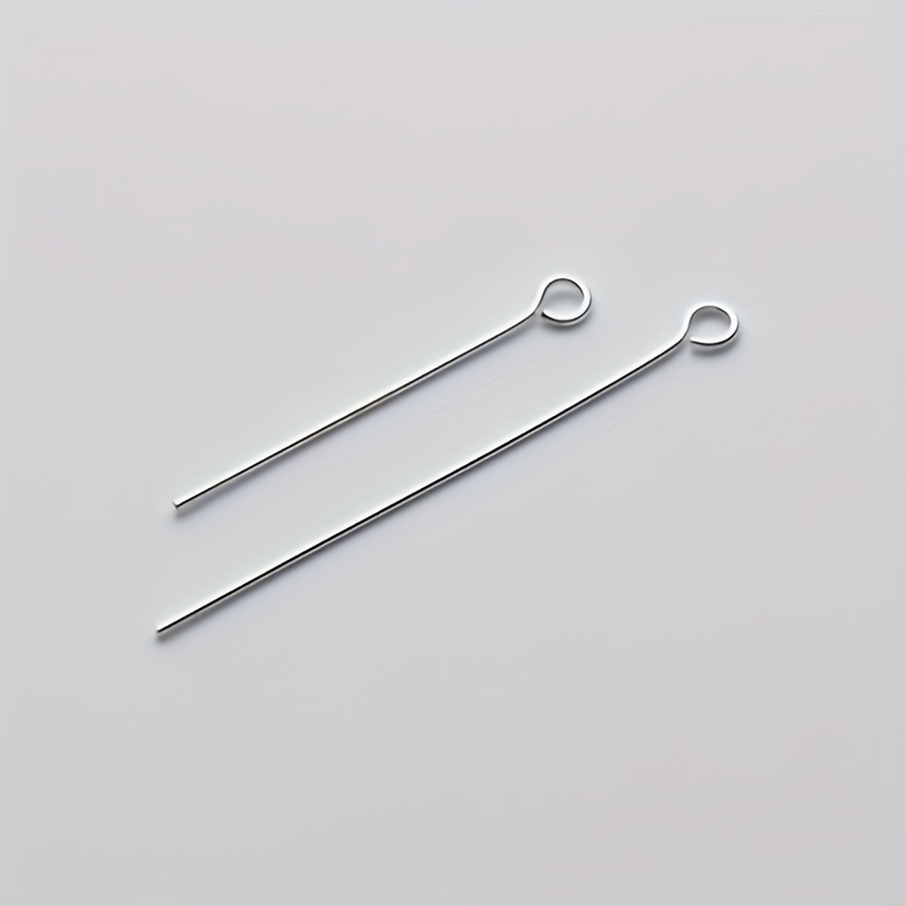 S925 Silver T Shape Pins Ball Pins Diy Handmade Jewelry - Temu United Kingdom
