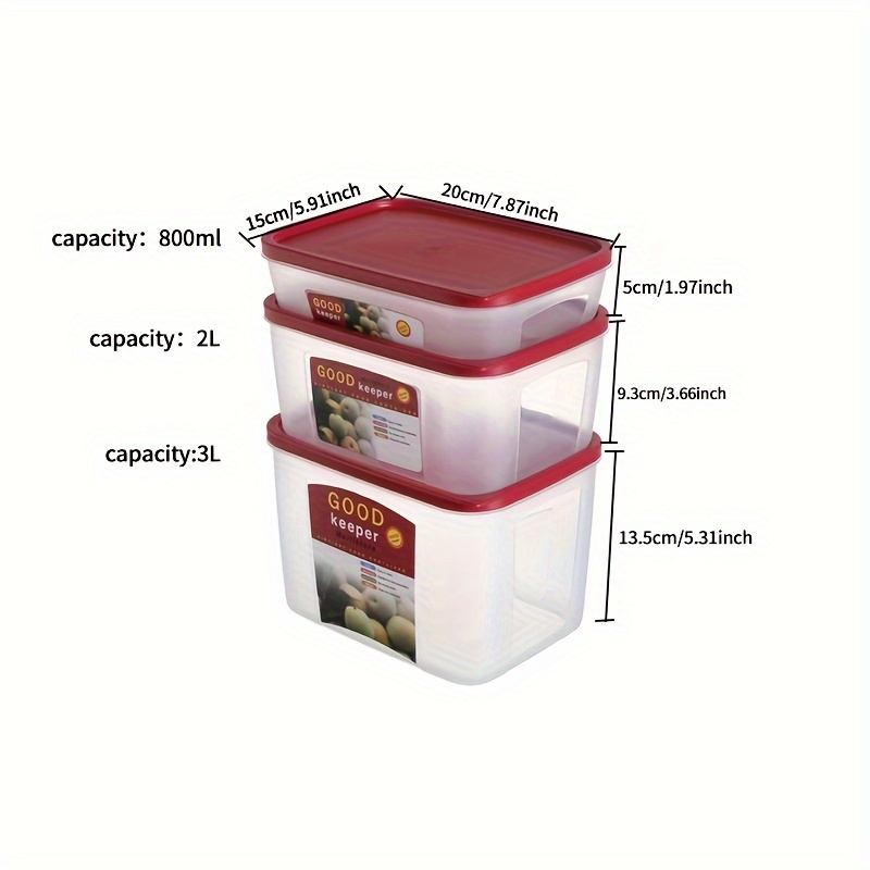Storage Containers Portable Fresh keeping Box Leak Proof - Temu Canada