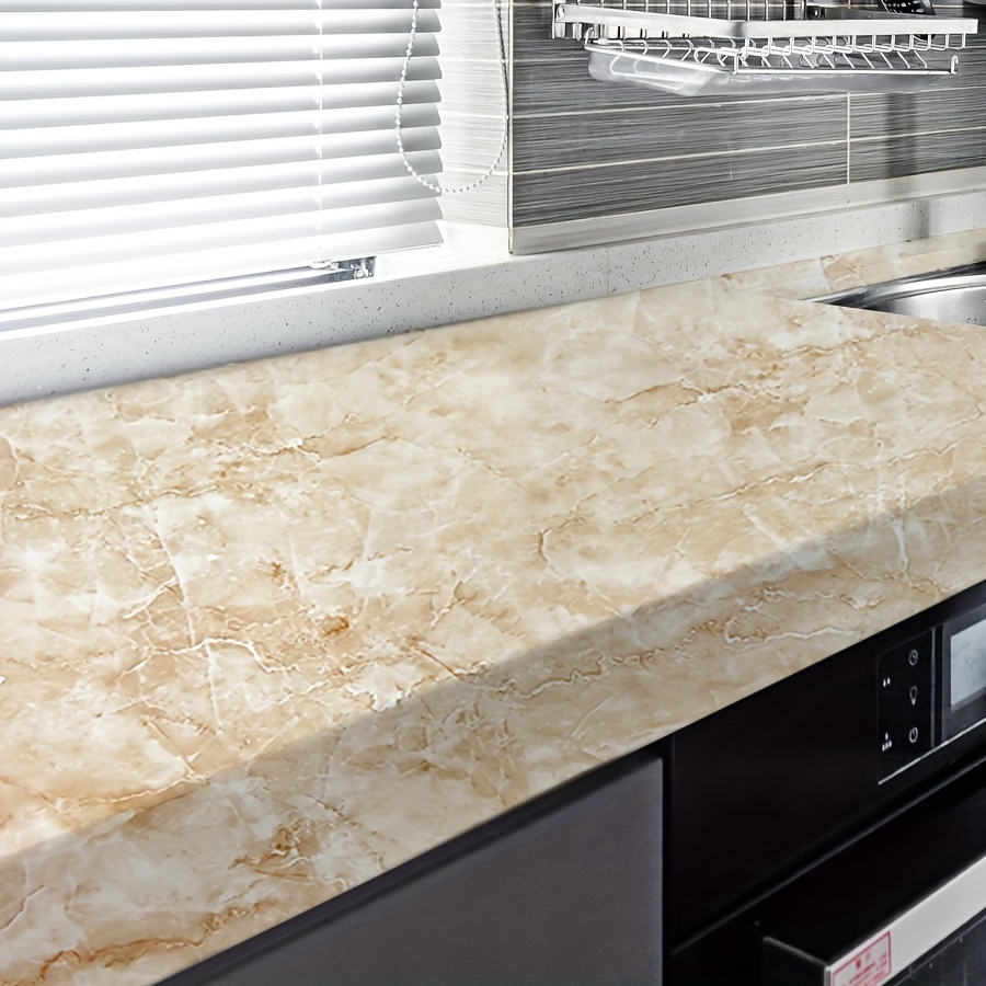 Self adhesive Wallpaper Beige Marble Pattern Contact Paper - Temu Australia