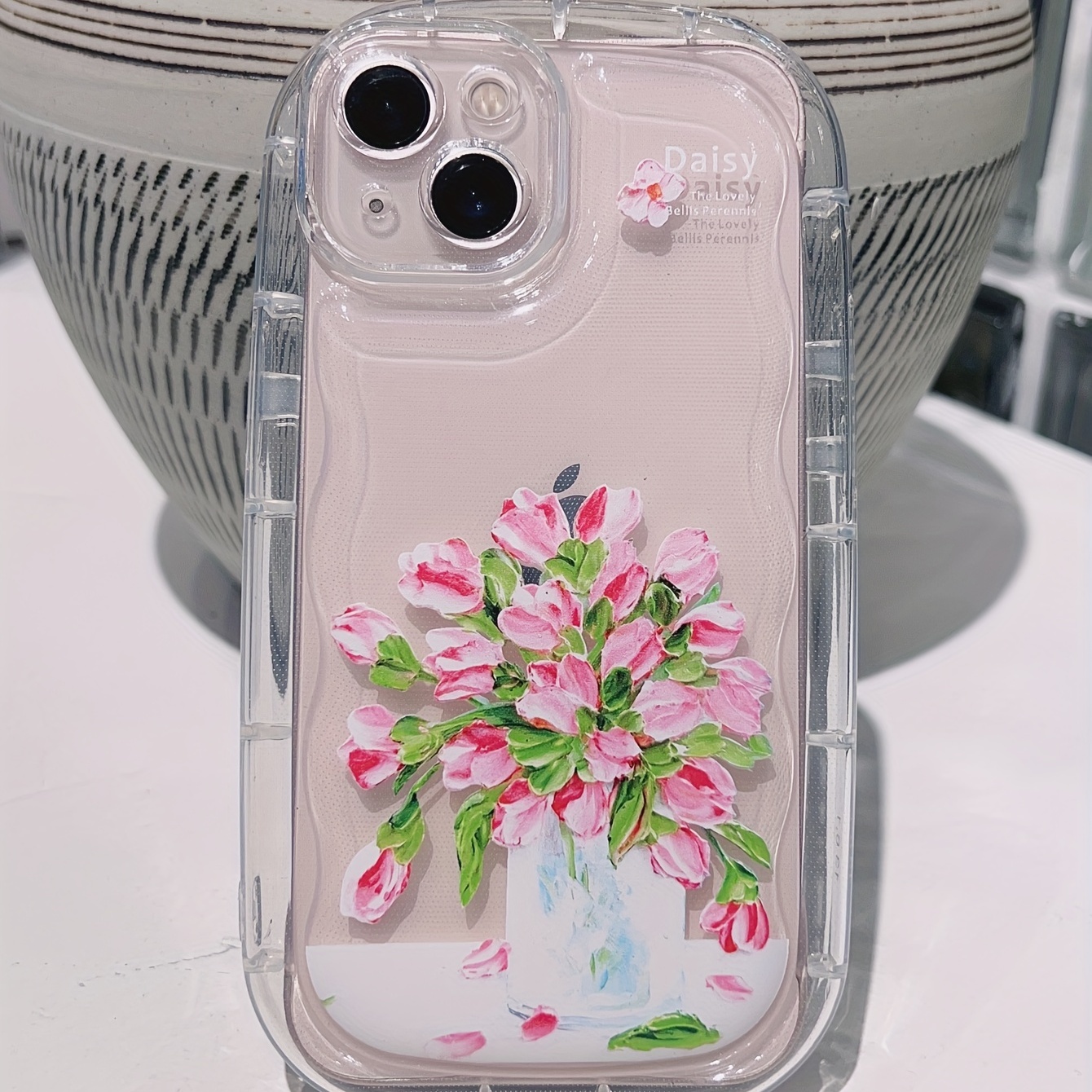 Creative And Romantic Rose Oil Painting Phone Case Gift For Easter Day ...