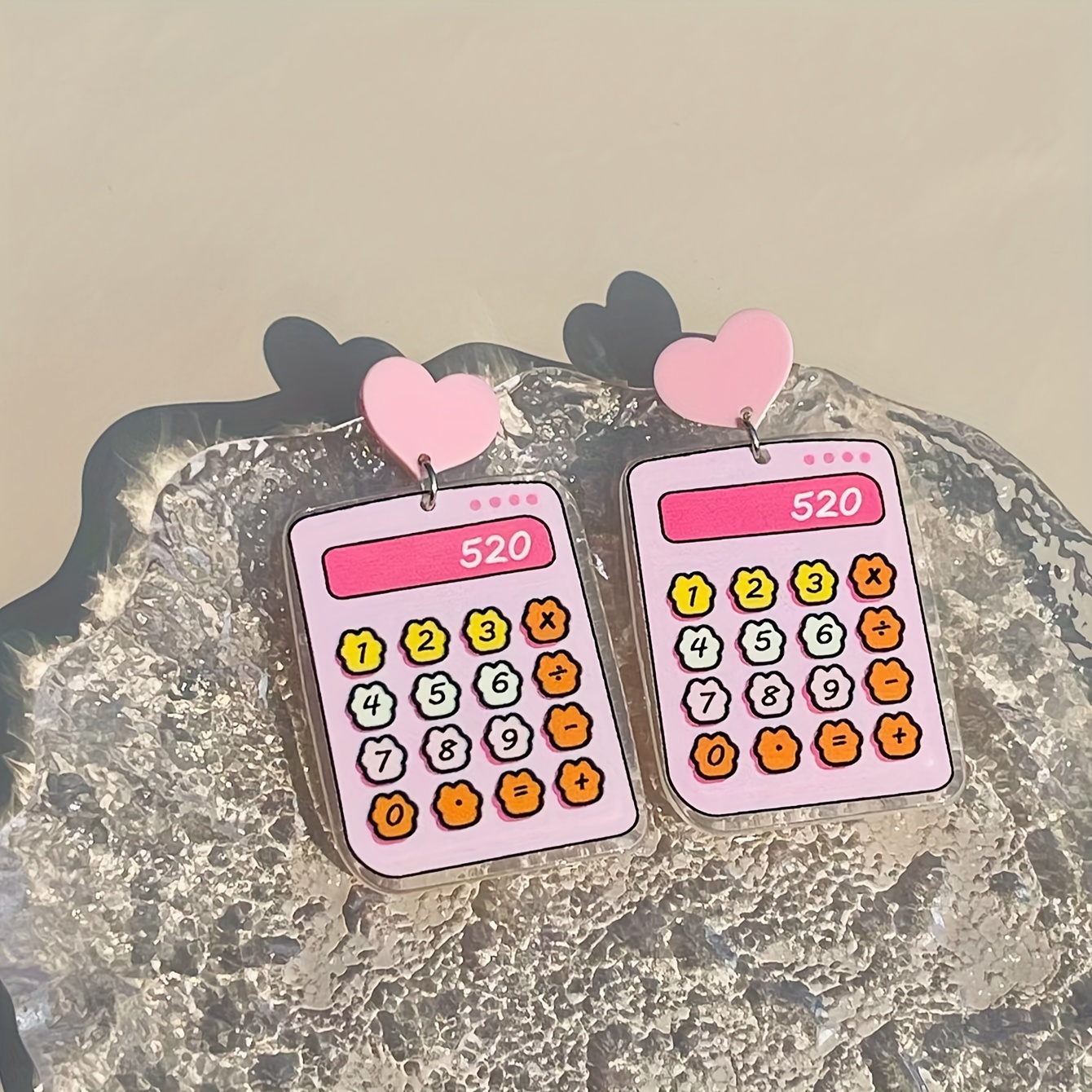 Creative Cartoon Computer Heart Design Dangle Earrings Cute - Temu Canada