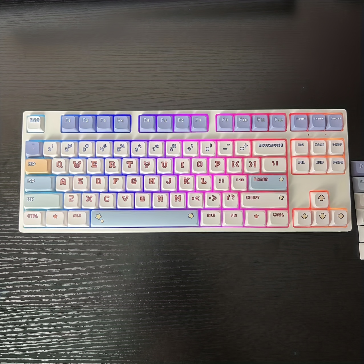 Pbt Five sided Heat sublimation Mechanical Keyboard Keycaps - Temu ...