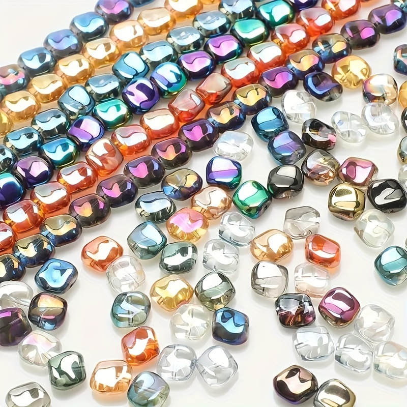 Synthetic Crystal Beads Electroplated Glass Beads Loose Bead - Temu Ireland