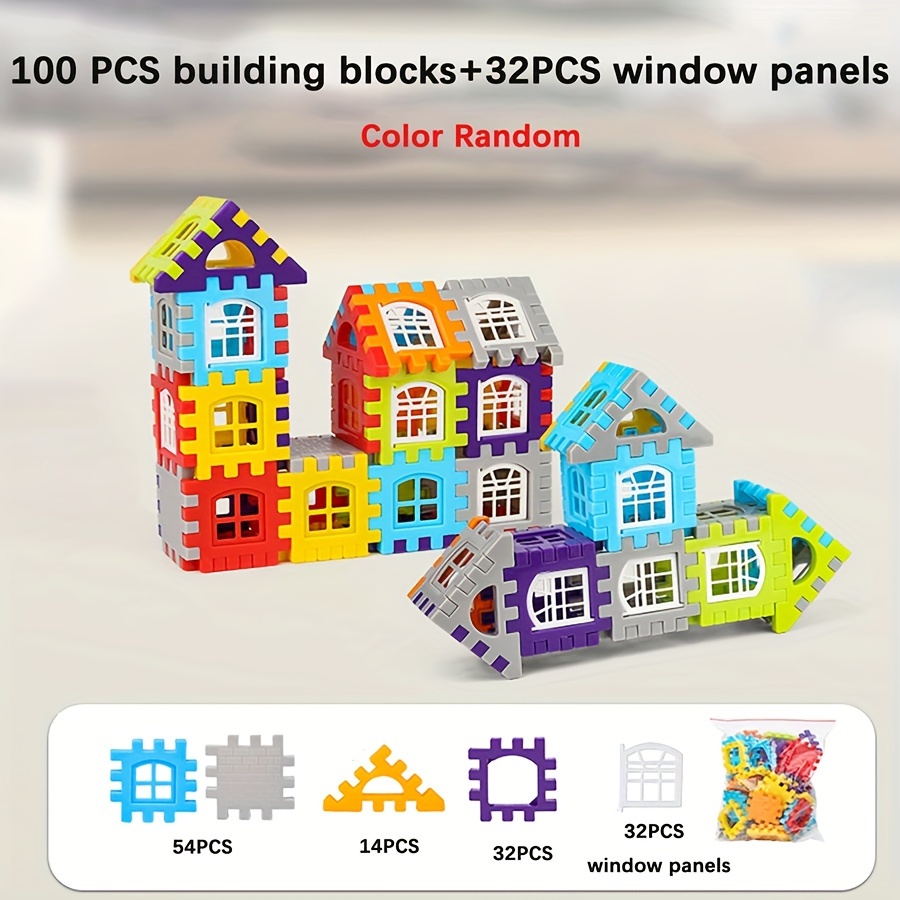 5 5cm 2 2inch Childrens Large House Building Blocks Assembly Toys ...