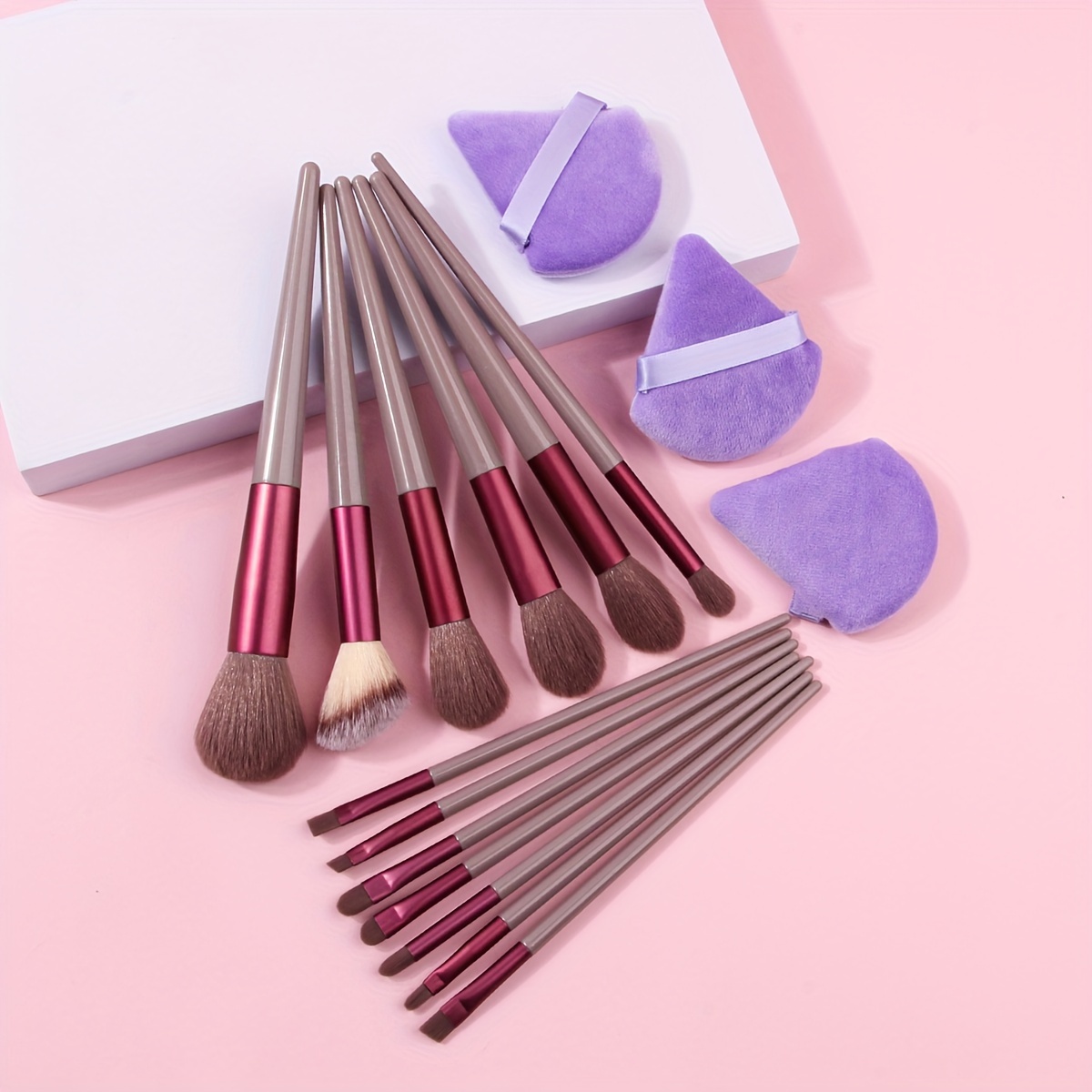 Makeup Brush Set Foundation Makeup Sponge Powder Puff - Temu Canada