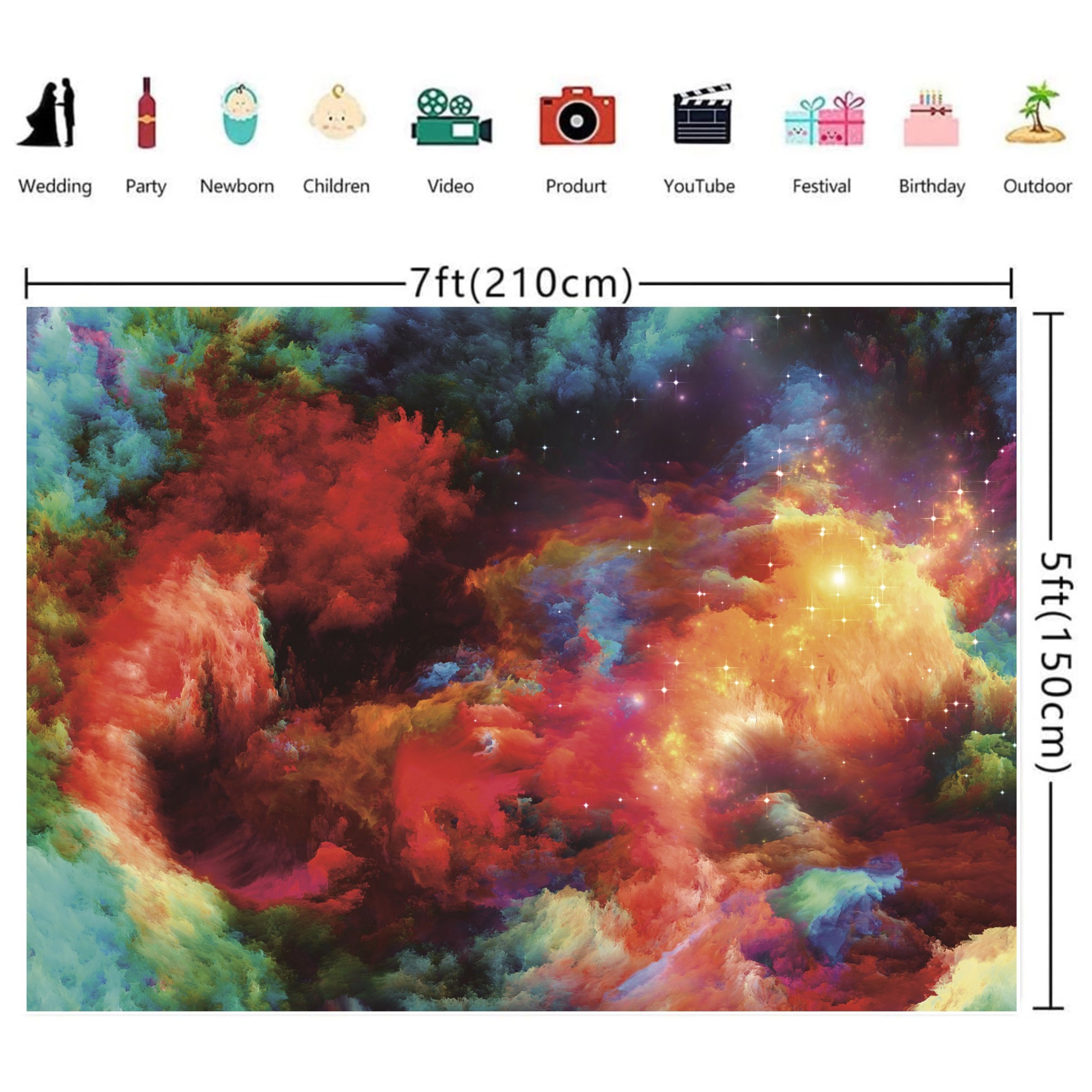 Fantasy Nebula Planet Background Universe Outer Space - Temu