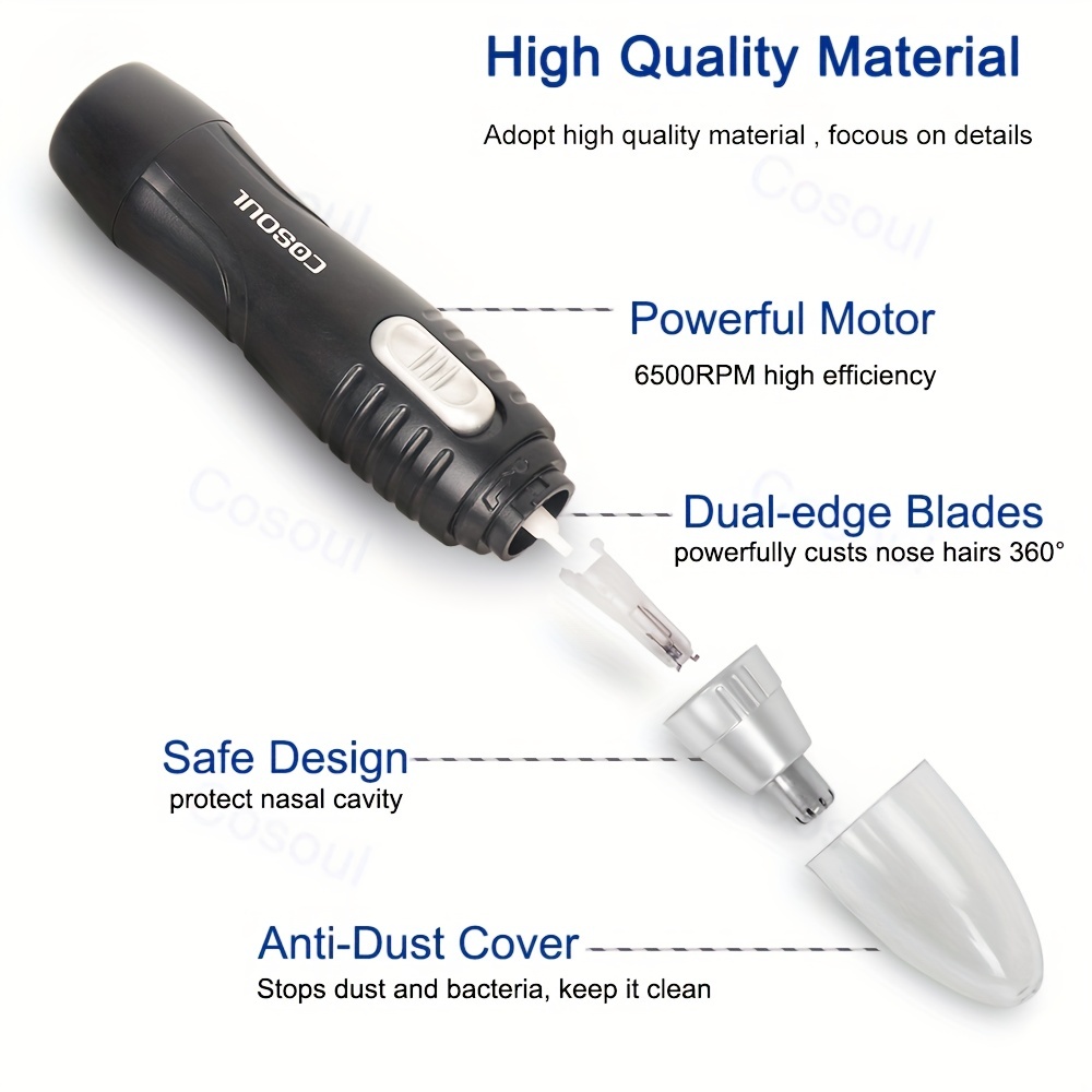 Nose Hair Trimmer Stainless Steel Manual Trimmer Suitable For Nose Hair ...