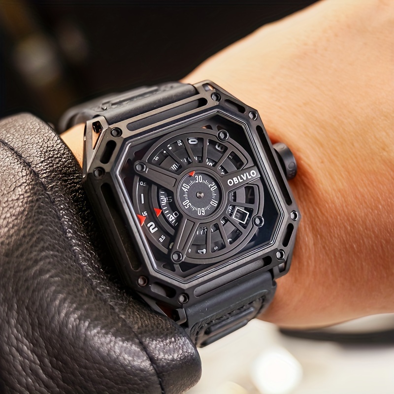 Mens Racing Car Shaped Mechanical Watch Trendy Gift For Boyfriend ...