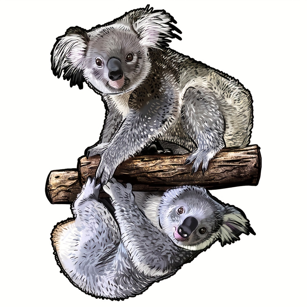 1pc Two Cute Koalas Hugging Pattern Wooden Wall Decor - Temu New Zealand