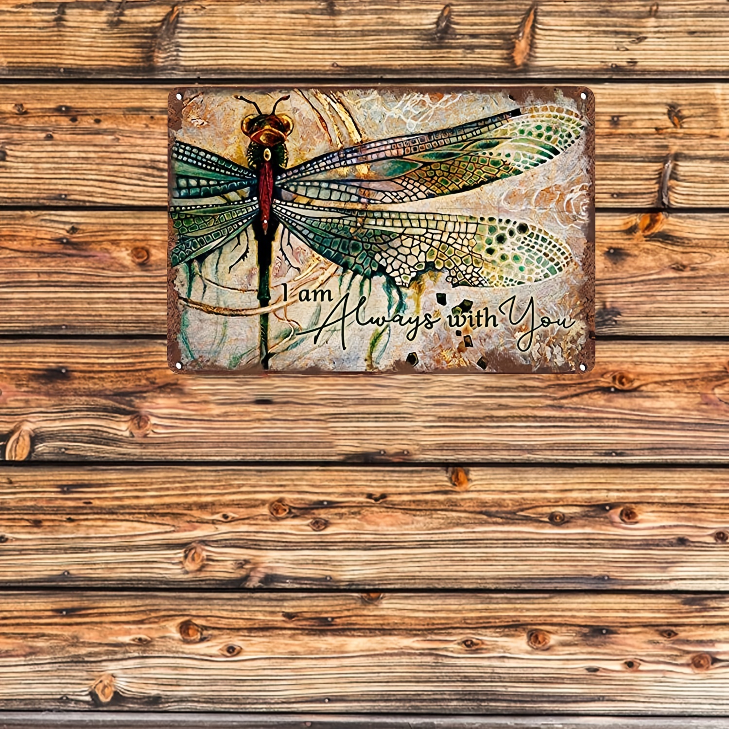 Creative Tin Sign Dragonfly Funny Novelty Metal Retro Wall - Temu