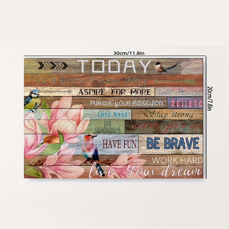 Today A New Day Inspirational Wall Art Office Quotes Theme - Temu ...