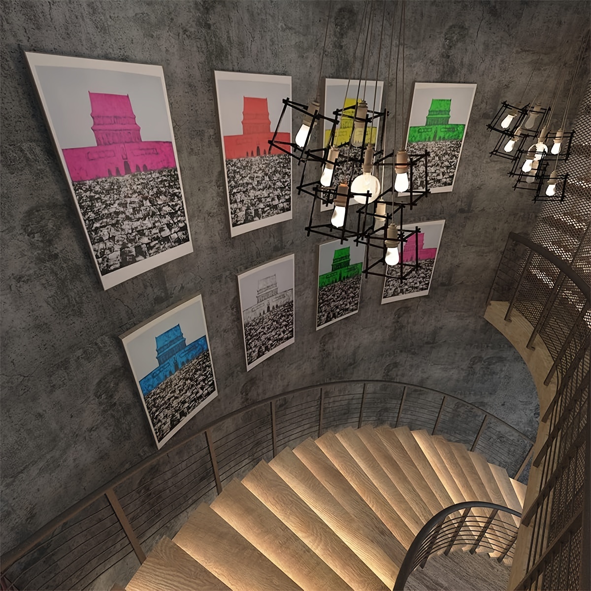 Self adhesive Wallpaper Cement Grey Contact Paper Peel And - Temu Canada