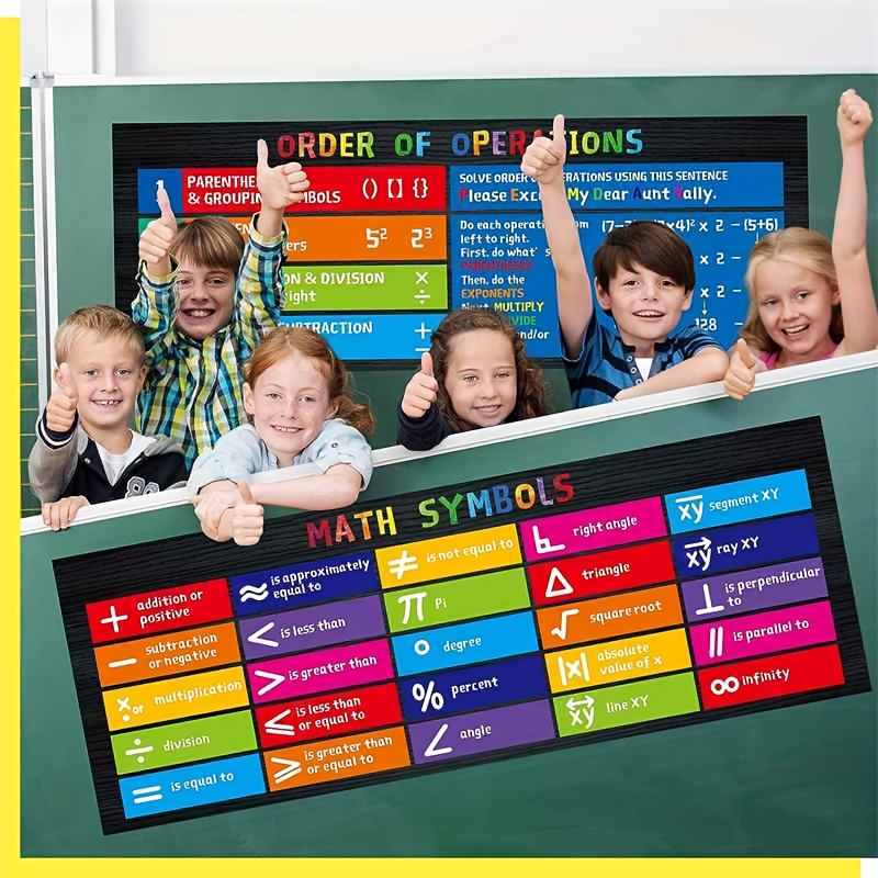 Math Symbols Poster Classroom Decor Large Math Symbols Order - Temu ...