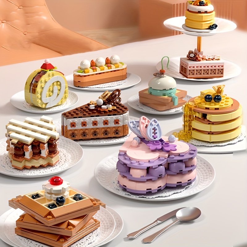 Dessert Afternoon Tea Series Assembled Building Blocks Toast - Temu ...