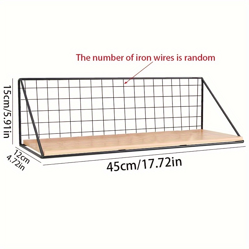 Metal Storage Rack Minimalist Wall Mounted Storage Rack Home - Temu Kuwait