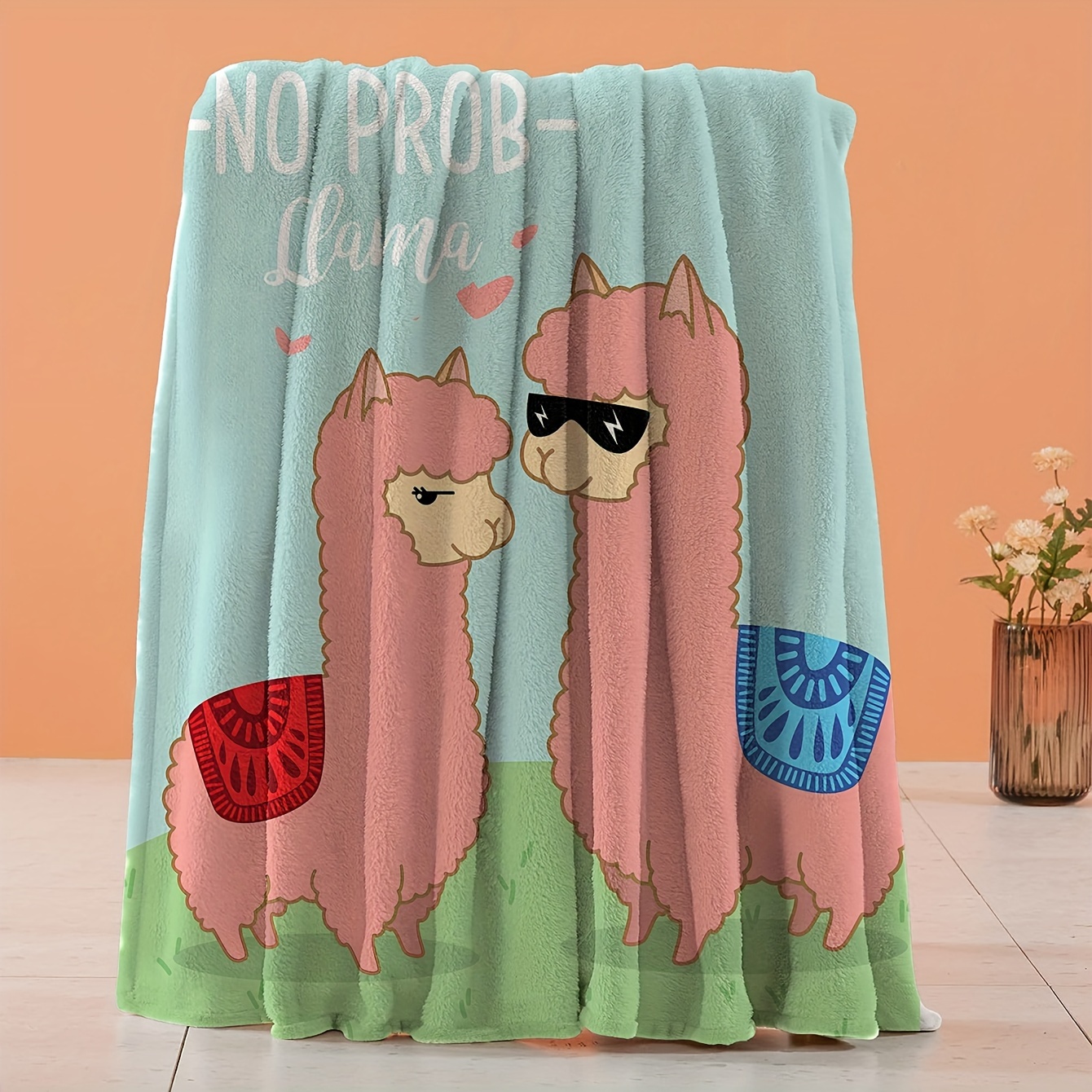 1pc Winter Warm Flannel Blanket Soft Comfortable Throw Blanket For Home ...