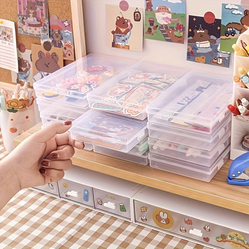 Transparent Hand Curtains Stickers Mini Storage Boxes Tape - Temu Canada