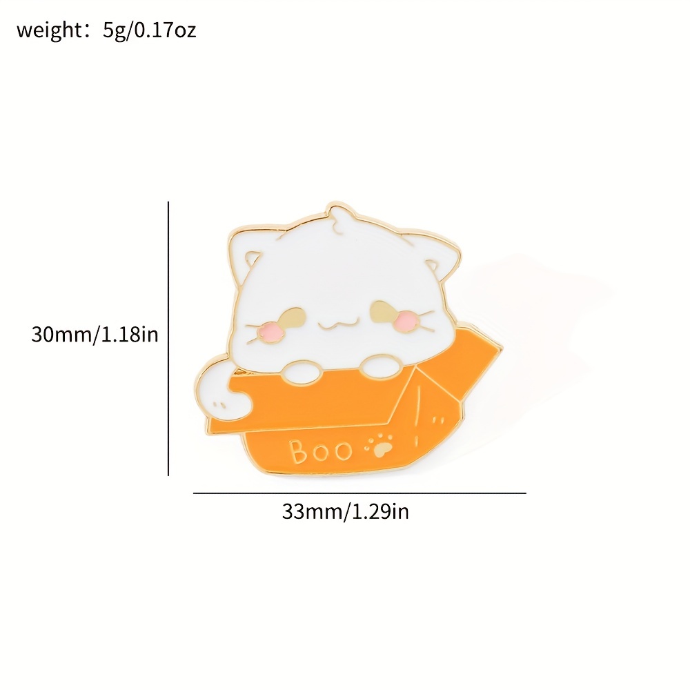 1pc Cartoon Cute Cat Brooch Die Kätzchen In Der Pappschachtel Pin Für ...