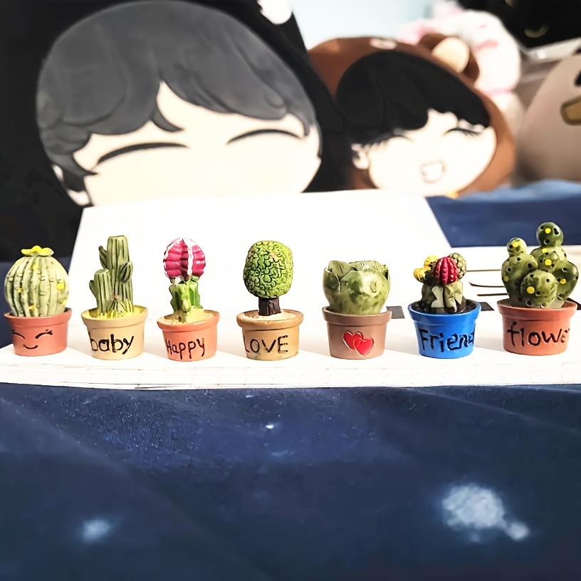 Miniature Resin Potted Plants Perfect Diy Fair Garden - Temu Australia