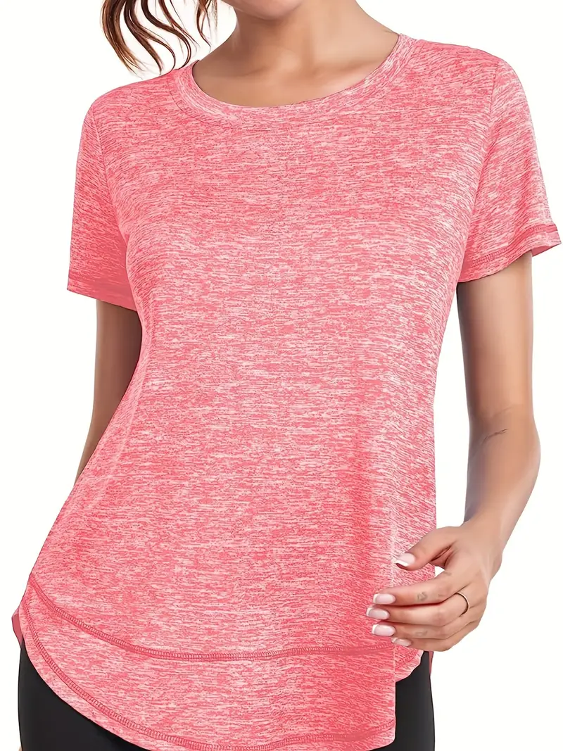 Kurzarm Shirt Für Damen Schnell Trocknendes Workout Shirt Mit