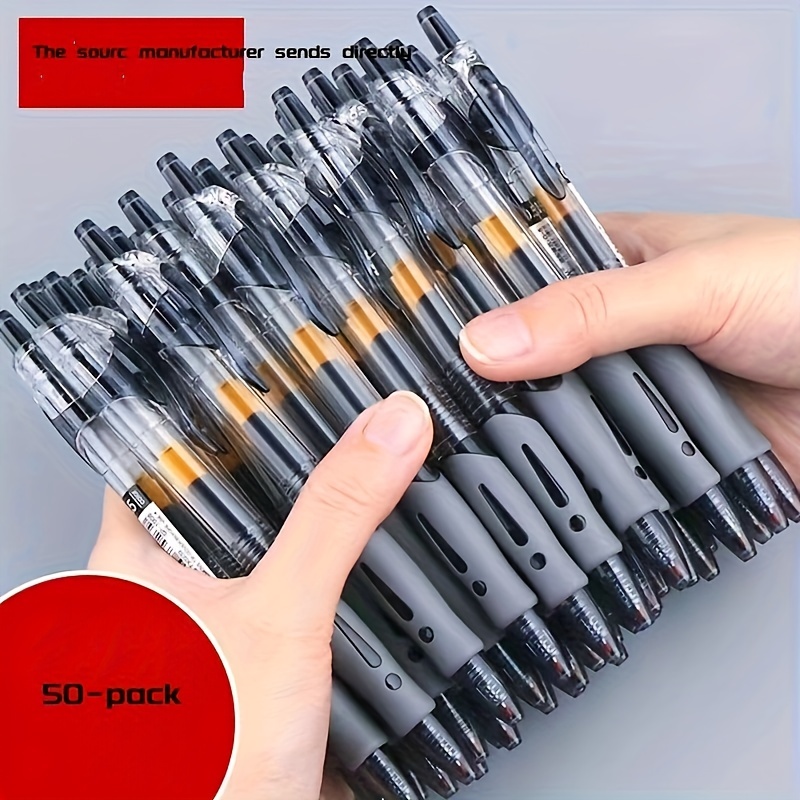Press Gel Pen Black 0 5 Bullet Red Pen Water Based Ballpoint Pen Brush ...
