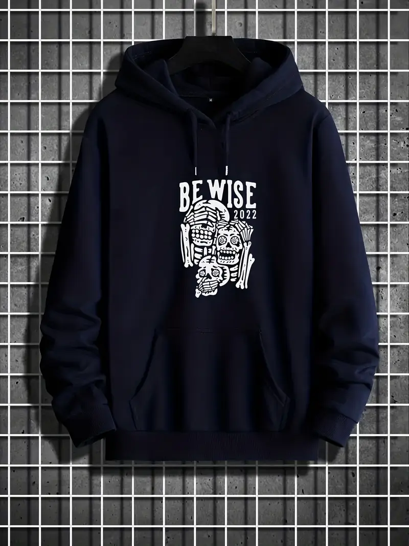 Skeleton Print Hoodie Cool Hoodies Men Mens Casual Graphic Temu