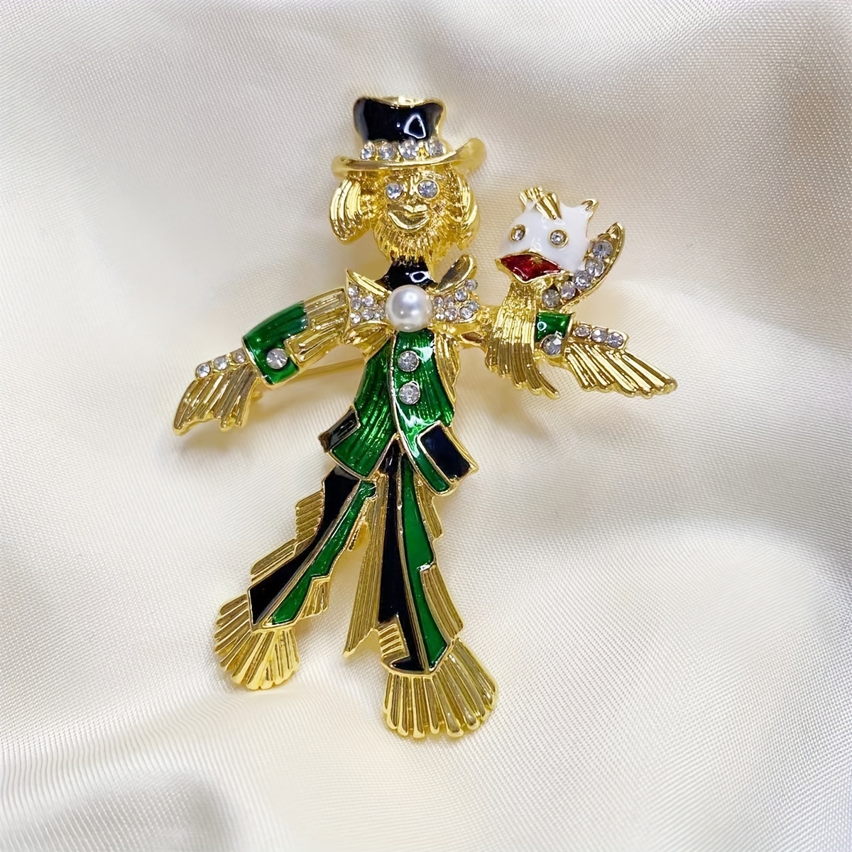 Vintage Green Brooch For Men, Medieval Antique Pin Badge, Party Banquet ...