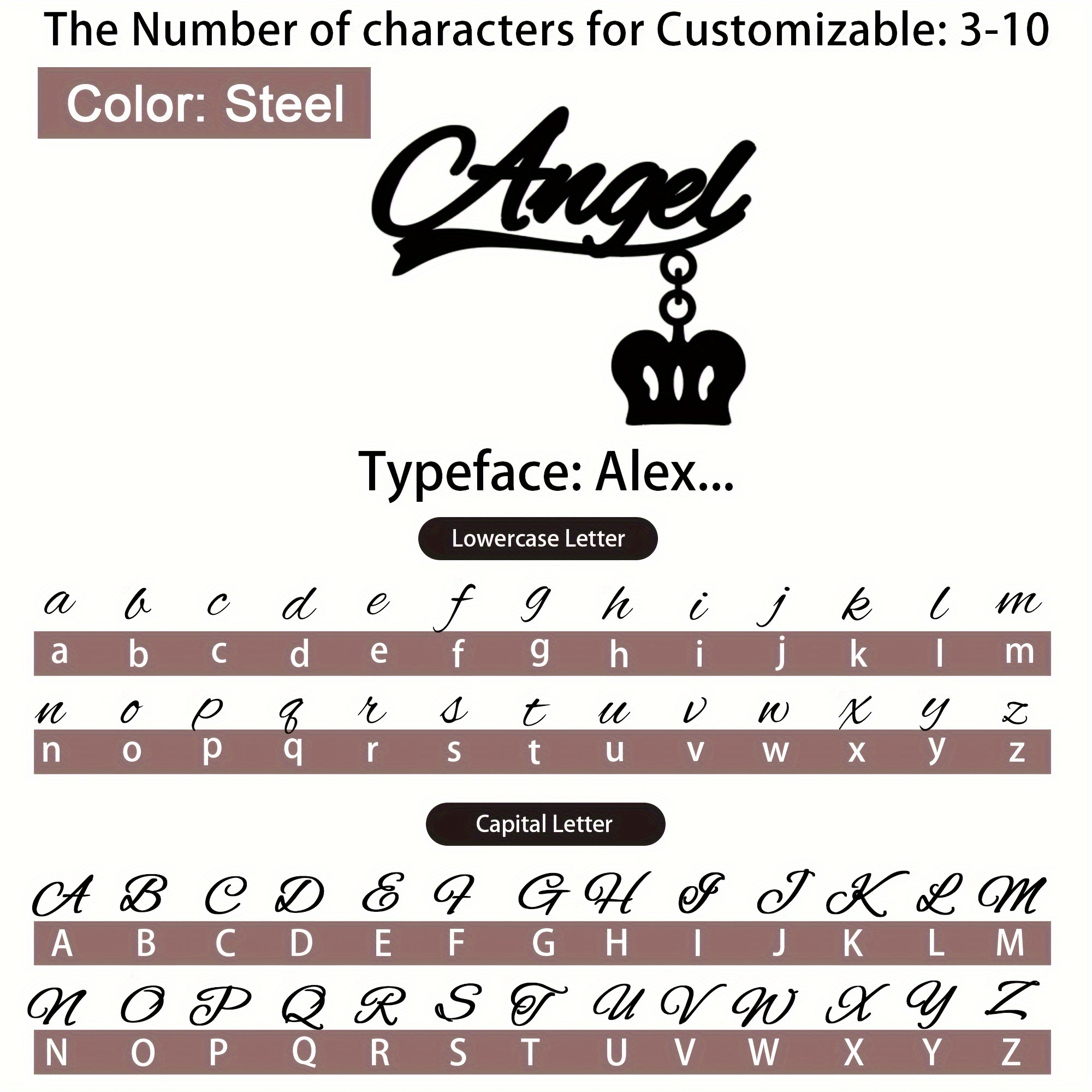 Stainless Steel Personalized Customized Name Necklace Women - Temu Portugal