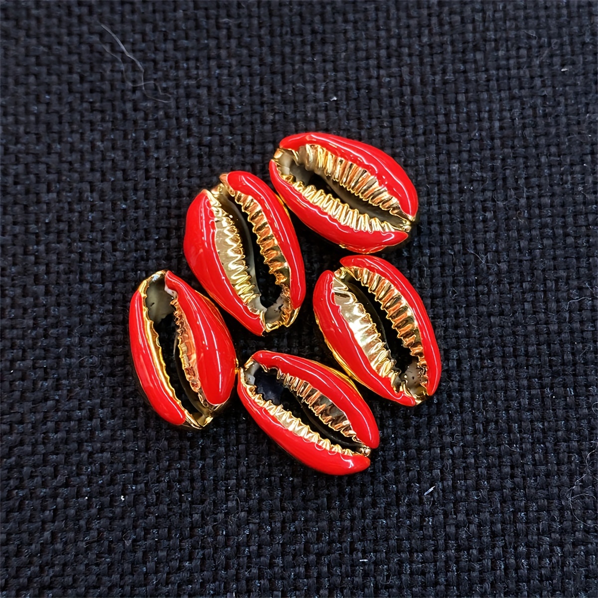 Natural Conch Electroplated Printed Shell Loose Beads - Temu United Kingdom