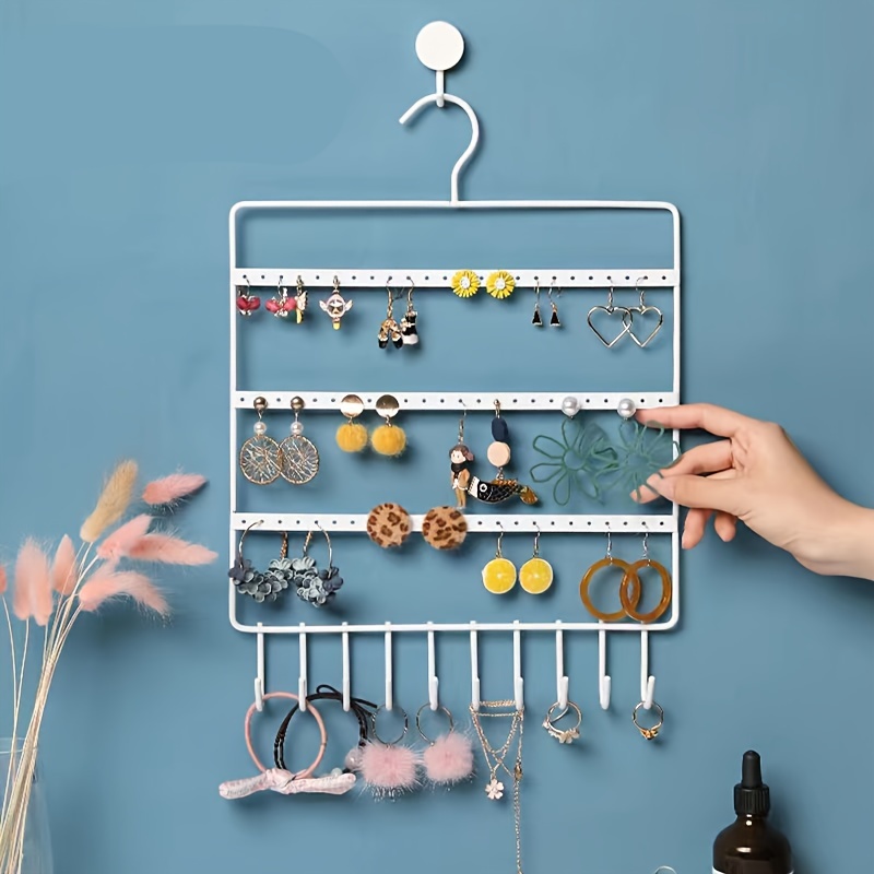 Jewelry Metal Storage Rack 4 tier Hooks Jewelry Storage - Temu United ...