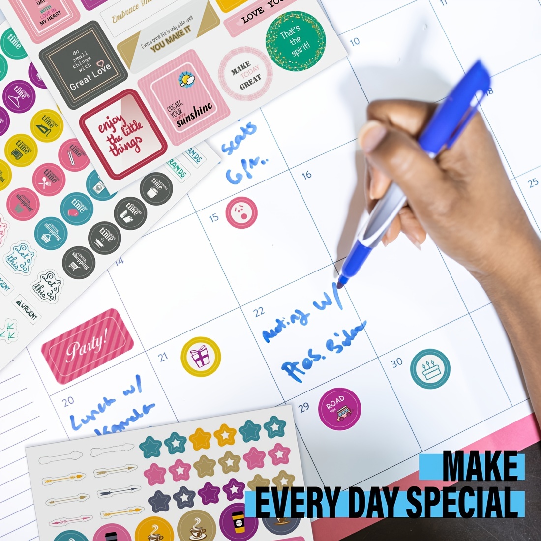 650 Stickers Aesthetic Planner Stickers Fun Planning Perfect - Temu