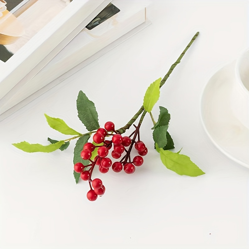 Simulation Christmas Small Berry Decoration Flower - Temu United Kingdom